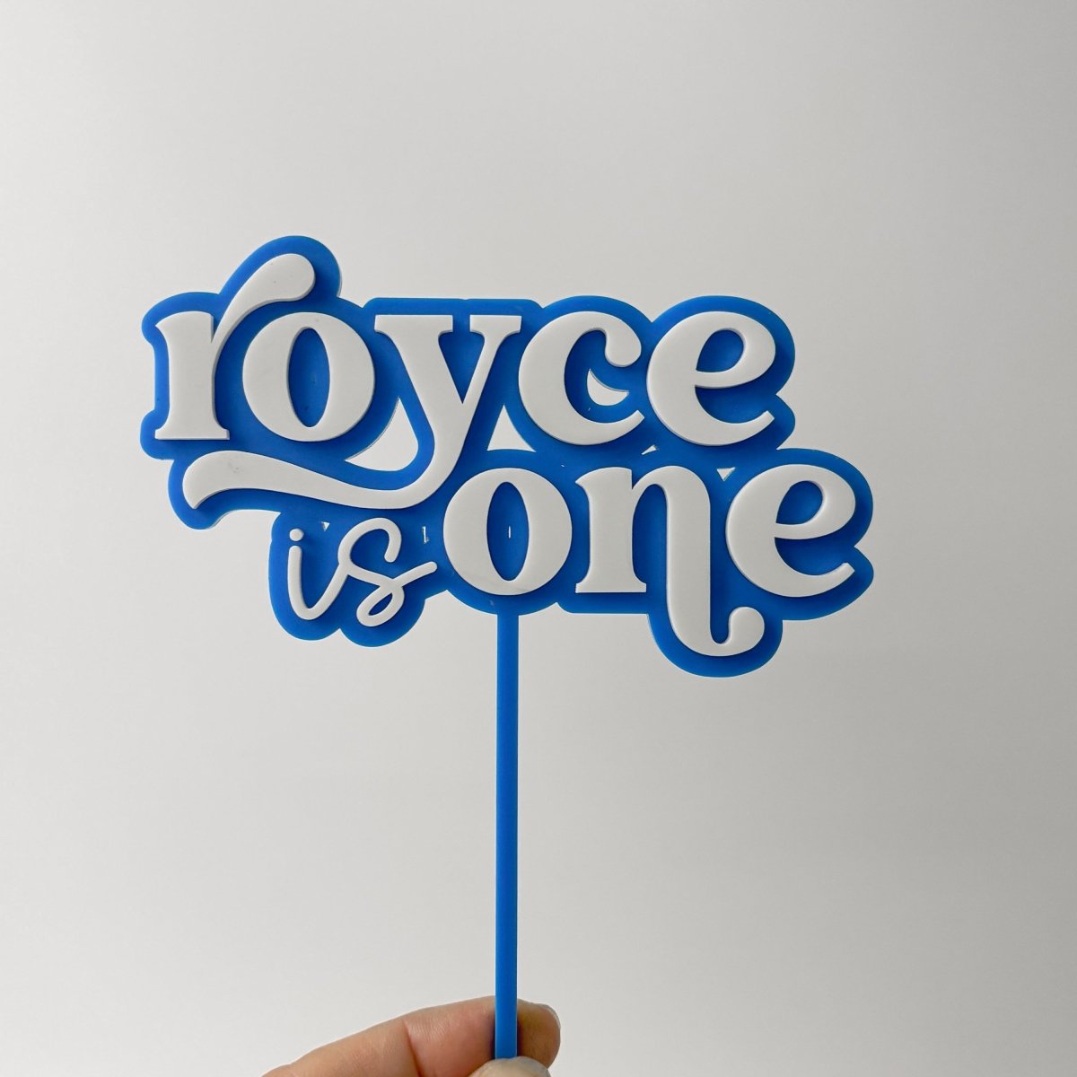 Double Acrylic Layered Cake Topper - 3D design – Cabe & Co